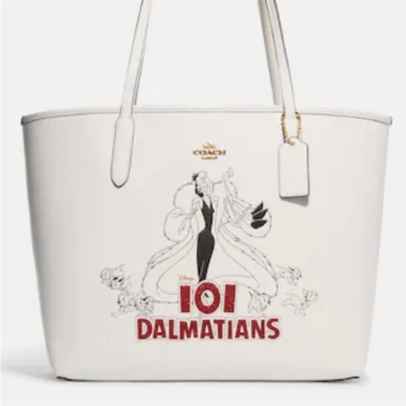 Coach | Bags | Disney X Coach City Tote Withsignature Canvas Interior ...